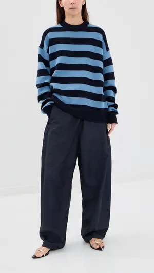 Tibi Winslow Petite Pants - Navy