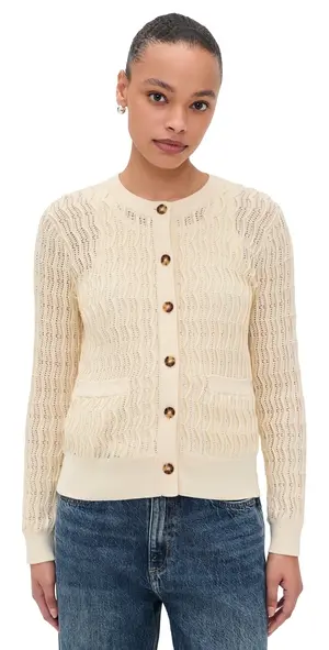 Rag & Bone Leslie Cardigan - Ivory