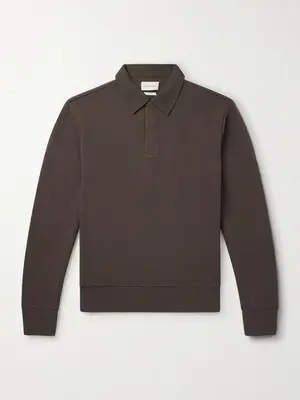 Oliver Peoples Organic Cotton-blend Polo Shirt