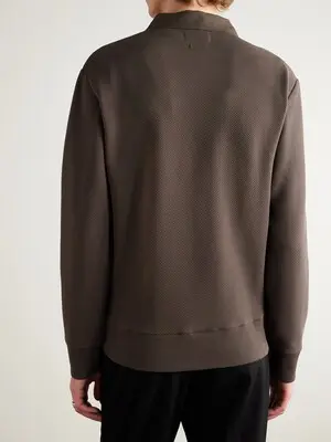 Oliver Peoples Organic Cotton-blend Polo Shirt