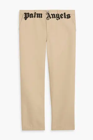 Palm Angels Printed Cottontwill Chinos