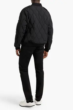 Palm Angels Quilted Shell Bomber Jacket