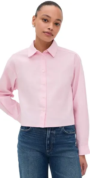 PERFECTWHITETEE Naomi Cotton Poplin Button-down Shirt