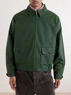 BODE Waxed-cotton Blouson Jacket