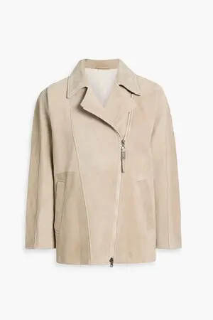 Brunello Cucinelli Suede Jacket - Mushroom