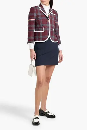 Thom Browne Checked Wool-tweed Blazer