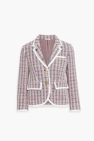 Plaid Cardigan Blazer