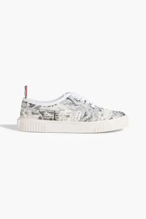 Thom Browne Printed Canvas Sneakers