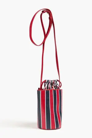 Thom Browne Striped Pebbled-leather Crossbody Bag