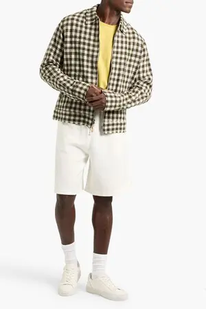 THE ELDER STATESMAN Gingham Cashmere Jacket