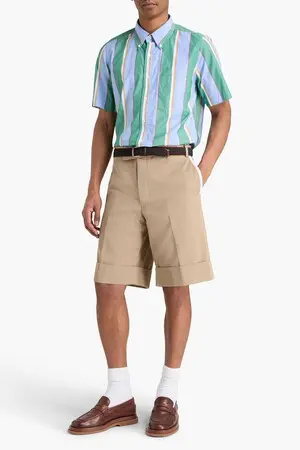 Thom Browne Cotton-twill Shorts - Beige