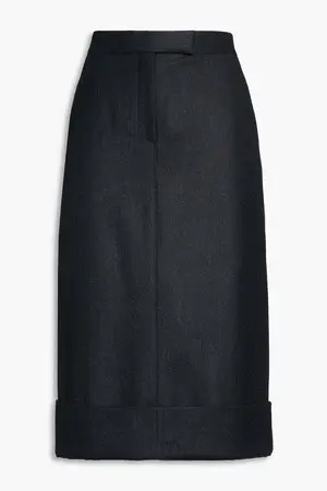 Thom Browne Wool-flannel Midi Skirt