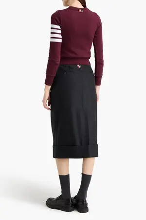 Thom Browne Wool-flannel Midi Skirt