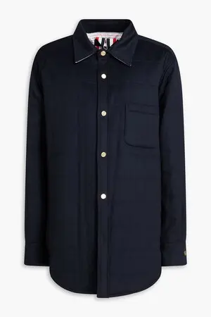 Thom Browne Quilted Cashmerefelt Down Overshirt