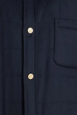 Thom Browne Quilted Cashmerefelt Down Overshirt