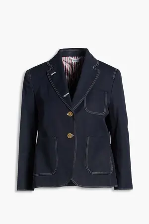 Thom Browne Cotton Blazer With Topstitching
