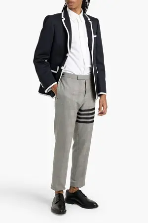 Thom Browne Grosgraintrimmed Wooltwill Blazer