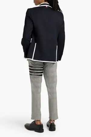 Thom Browne Grosgraintrimmed Wooltwill Blazer