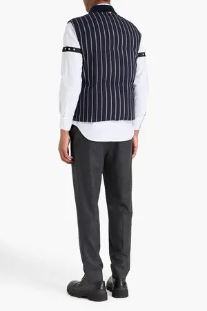 Thom Browne Striped Wool Down Vest