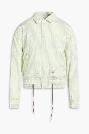 Thom Browne Striped Cottonseersucker Overshirt