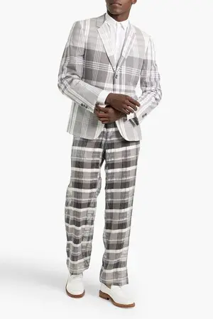 Thom Browne Checked Cotton Blazer