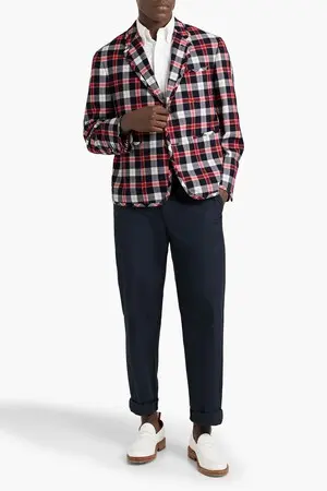 Thom Browne Checked Woolblend Twill Blazer