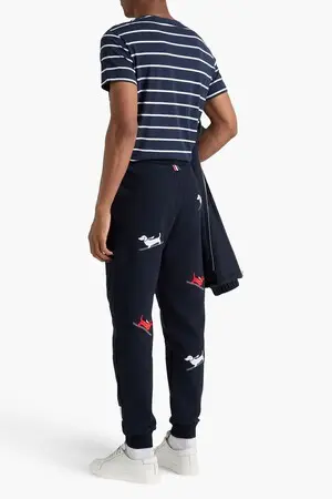 Thom Browne Embroidered French Cottonterry Sweatpants