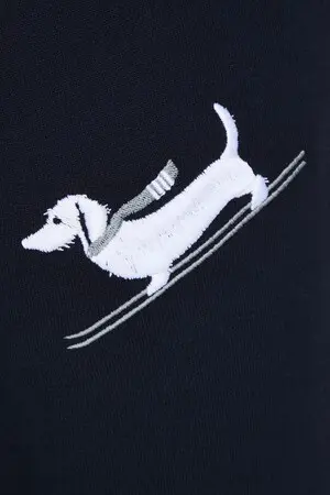 Thom Browne Embroidered French Cottonterry Sweatpants