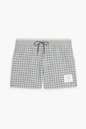 Thom Browne Cotton-blend Tweed Shorts - Gray