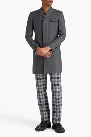 Thom Browne Wool-twill Coat - Dark Gray
