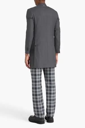 Thom Browne Wool-twill Coat - Dark Gray