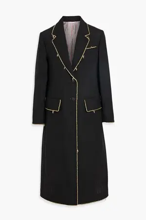 Thom Browne Grain De Poudre Wool Coat