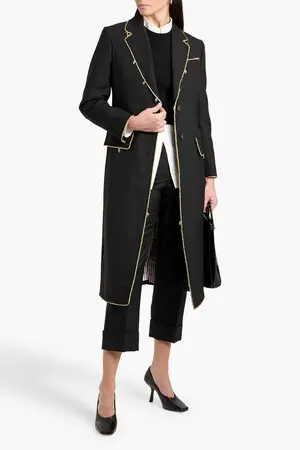 Thom Browne Grain De Poudre Wool Coat