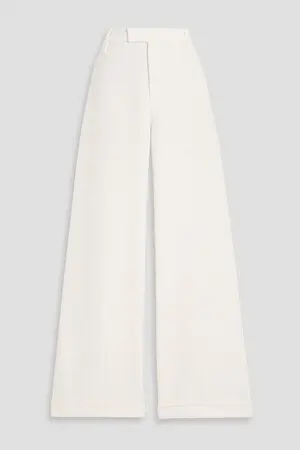 Brunello Cucinelli Cotton And Linenblend Twill Wideleg Pants - Off-white