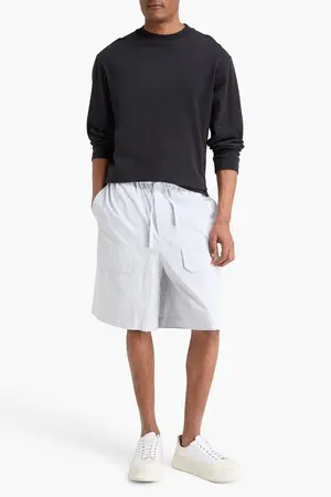 JIL SANDER Pinstriped Cotton Shorts
