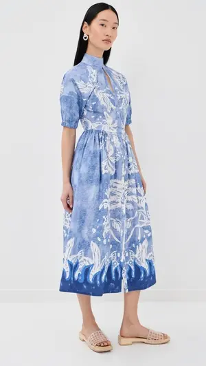 Stella Jean Printed Midi Dress