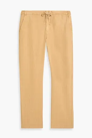 Frescobol Carioca Mendes Striped Lyocell-blend Pants - Camel