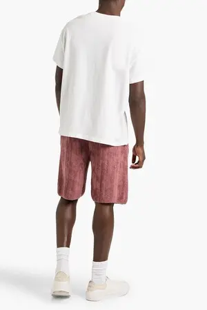 THE ELDER STATESMAN Embroidered Cotton And Cashmereblend Tshirt
