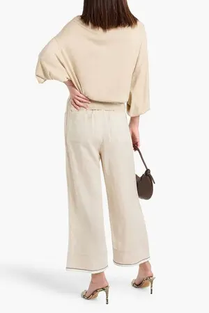 Brunello Cucinelli Metallic Cashmere-blend Sweater