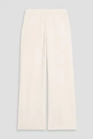 Brunello Cucinelli Wool, Cashmere And Silkblend Wideleg Pants - Ecru