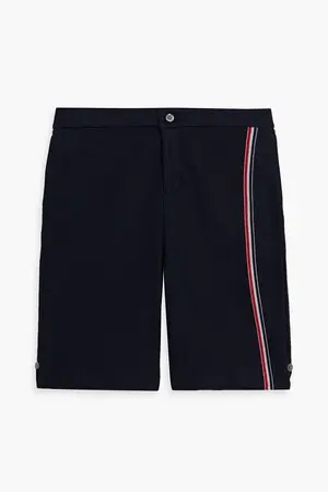 Thom Browne Striped Cotton Shorts - Navy
