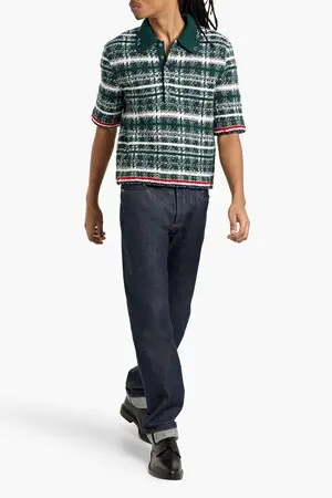 Thom Browne Checked Woolblend Polo Sweater