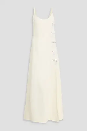 Giambattista Valli Bowdetailed Crepe Gown - Cream