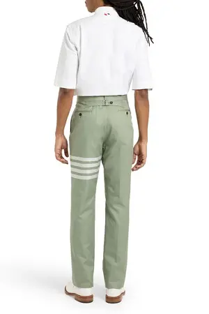 Thom Browne Striped Cotton-twill Trousers