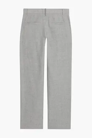 Brunello Cucinelli Linen And Wool-blend Straight-leg Pants