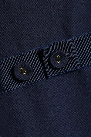 Thom Browne Grosgraintrimmed Woven Blazer - Navy