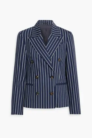 Brunello Cucinelli Double-breasted Striped Blazer