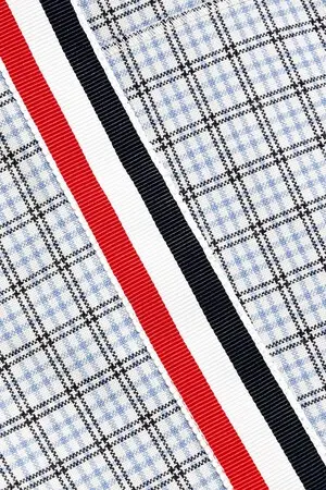 Thom Browne Checked Wool Midi Skirt