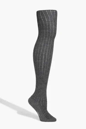 Thom Browne Ribbed Woolblend Tights