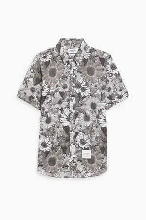 Thom Browne Floralprint Cotton Shirt